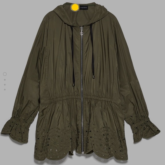 Zara | Jackets & Coats | Zara Embroidered Eyelet Jacket | Poshmark